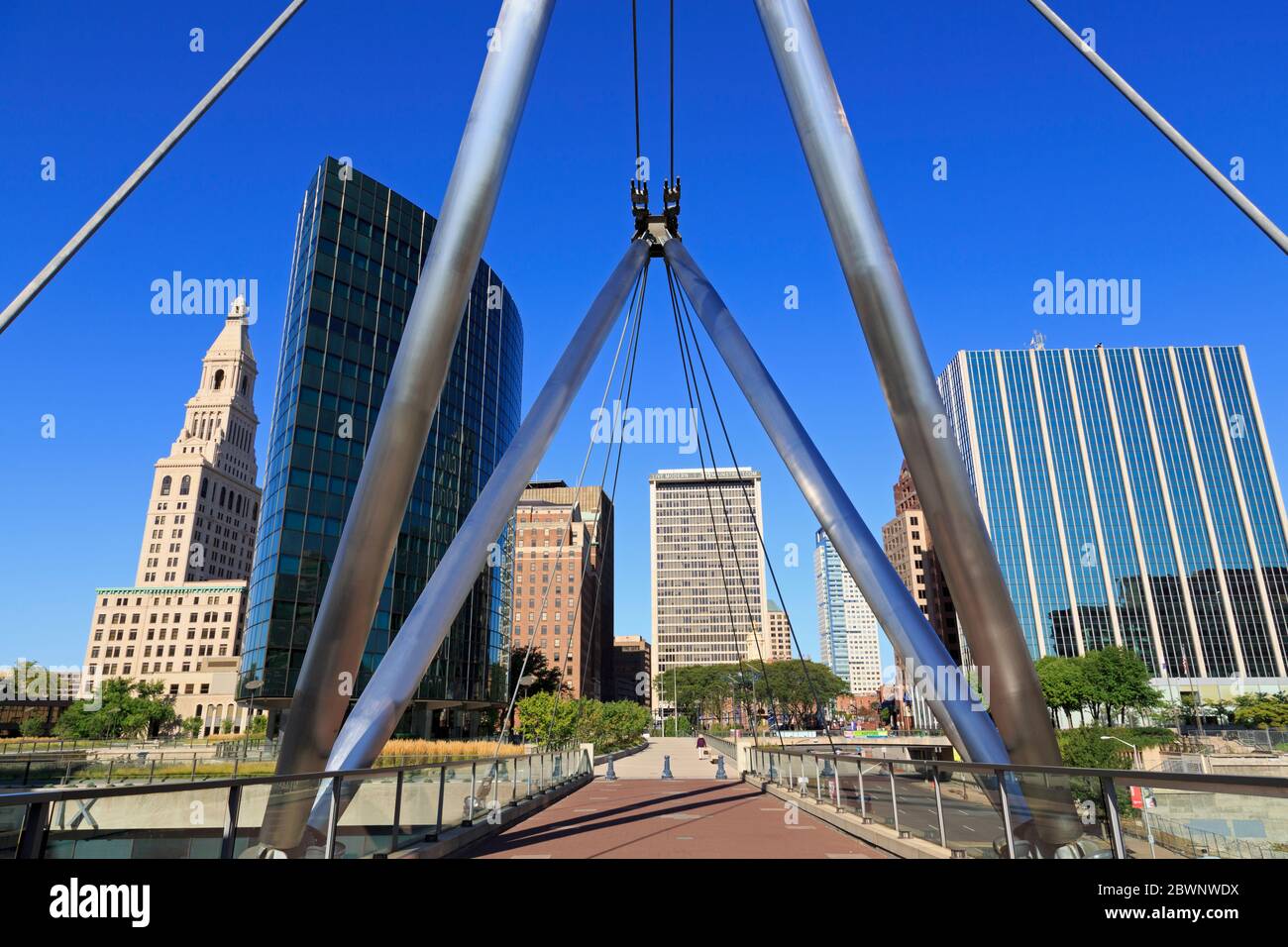 Phoenix Gateway Bridge, Hartford, Connecticut, USA Stock Photo - Alamy