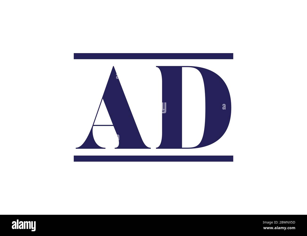 Initial Monogram Letter A D Logo Design Vector Template. AD Letter Logo ...
