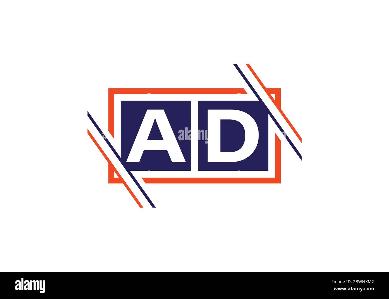 Initial Monogram Letter A D Logo Design Vector Template. AD Letter Logo ...