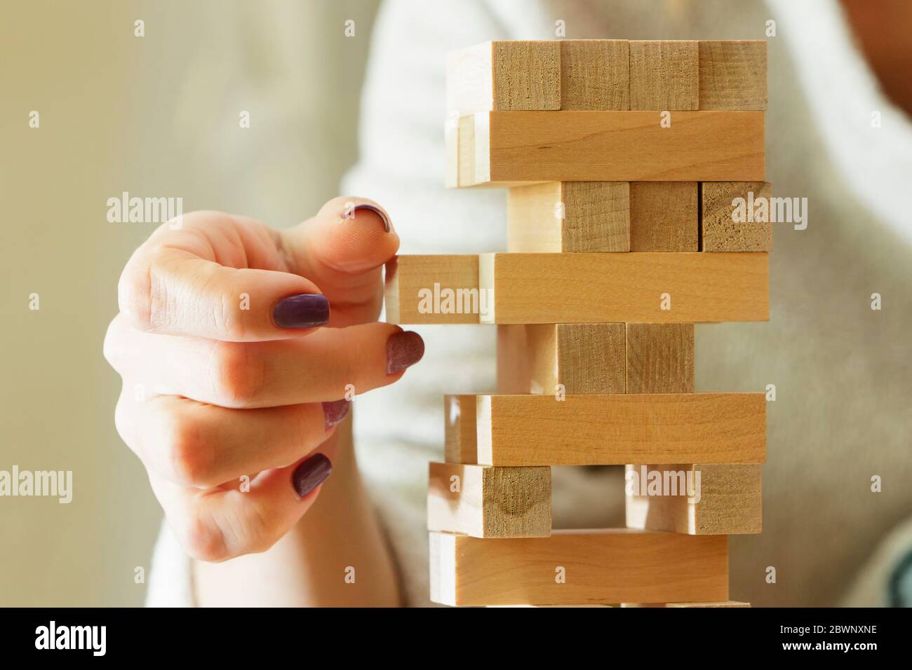 Board family home games made from natural material Stock Photo - Alamy