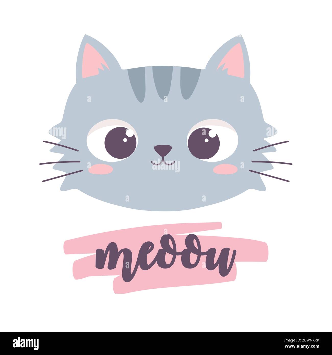 Cute Cat Clipart Face