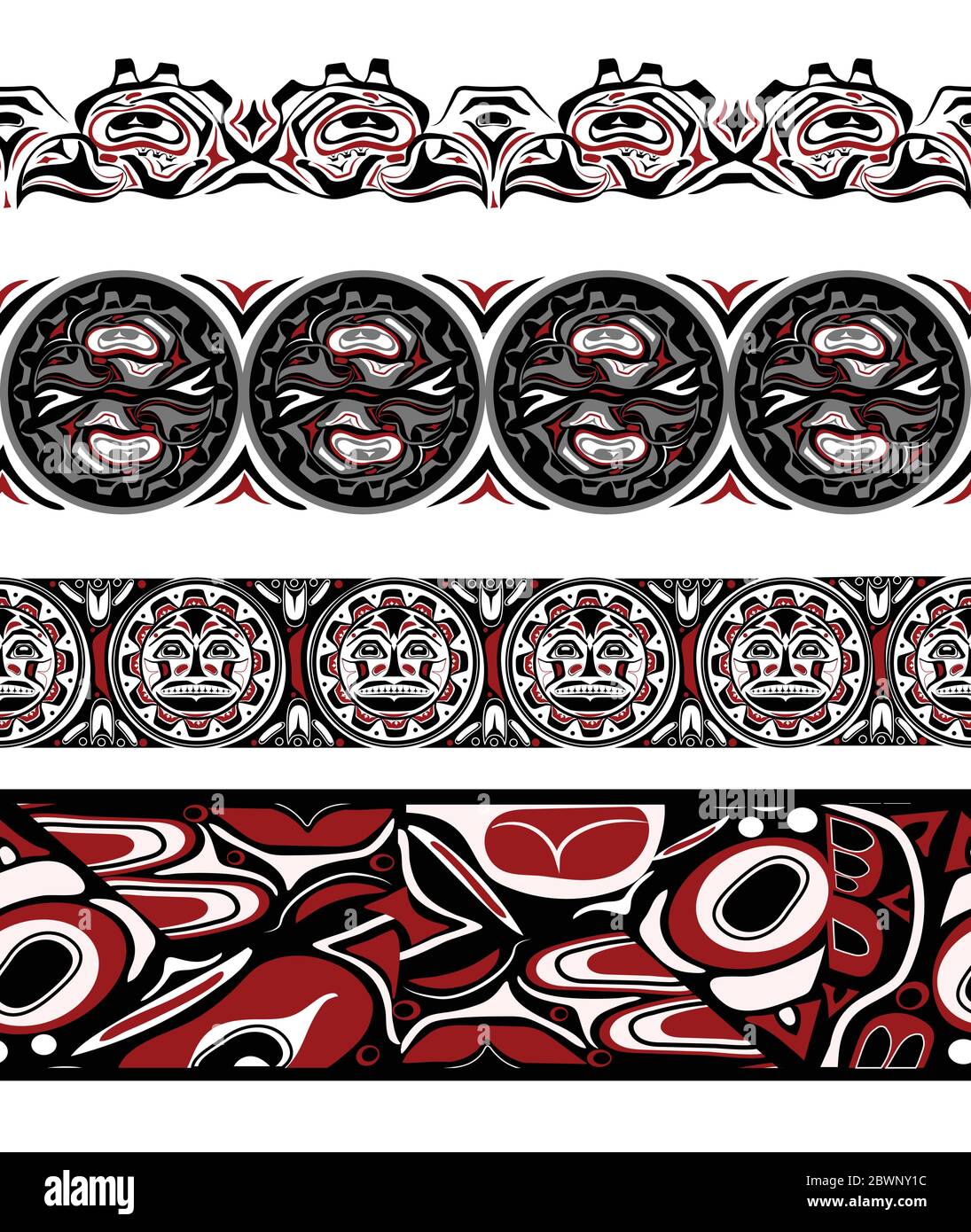 abstract background native north american set Stock Vector Image & Art ...