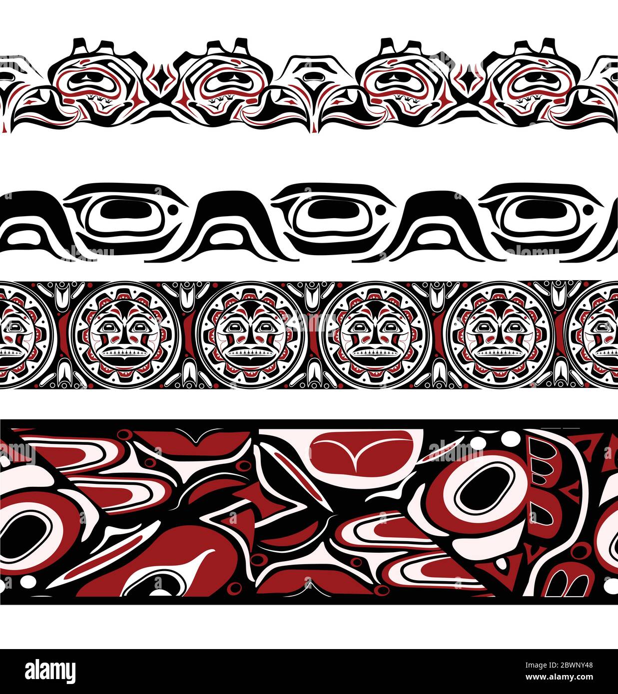 abstract background native north american set Stock Vector Image & Art ...