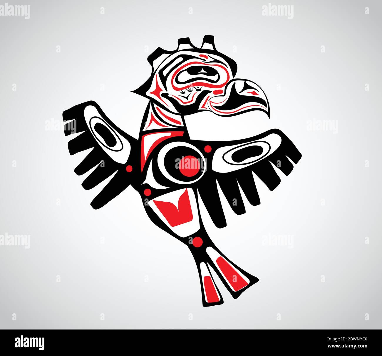 Canadian indian symbol bird hi-res stock photography and images - Alamy