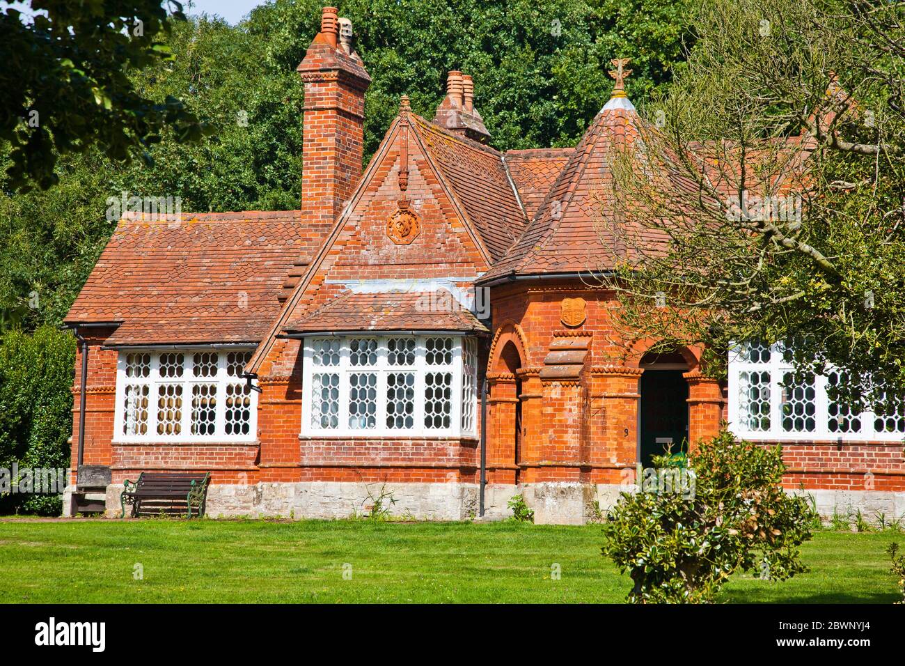 Partial view of the row of Almshouses built by Queen Victoria for ...