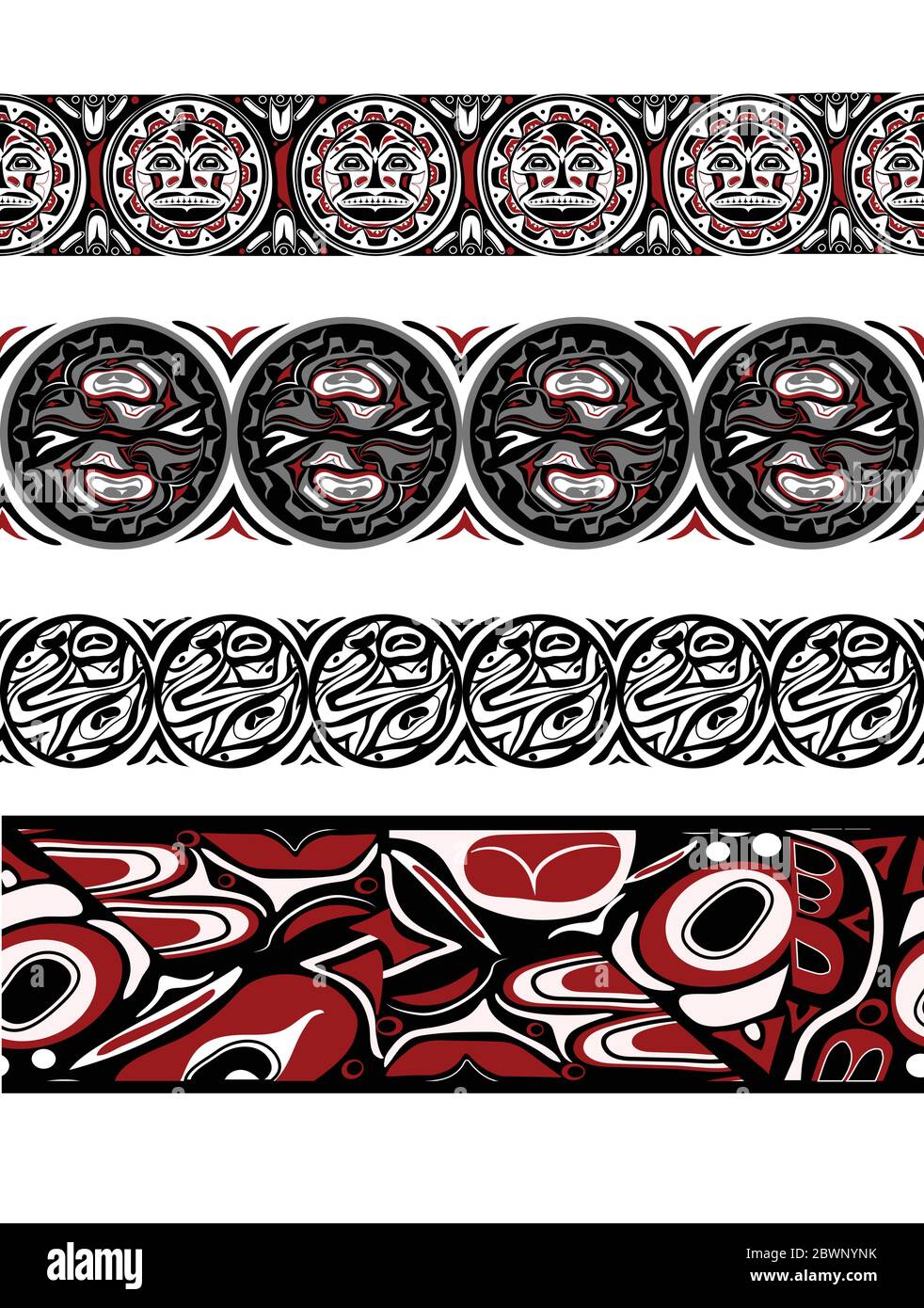 abstract background native north american set Stock Vector Image & Art ...
