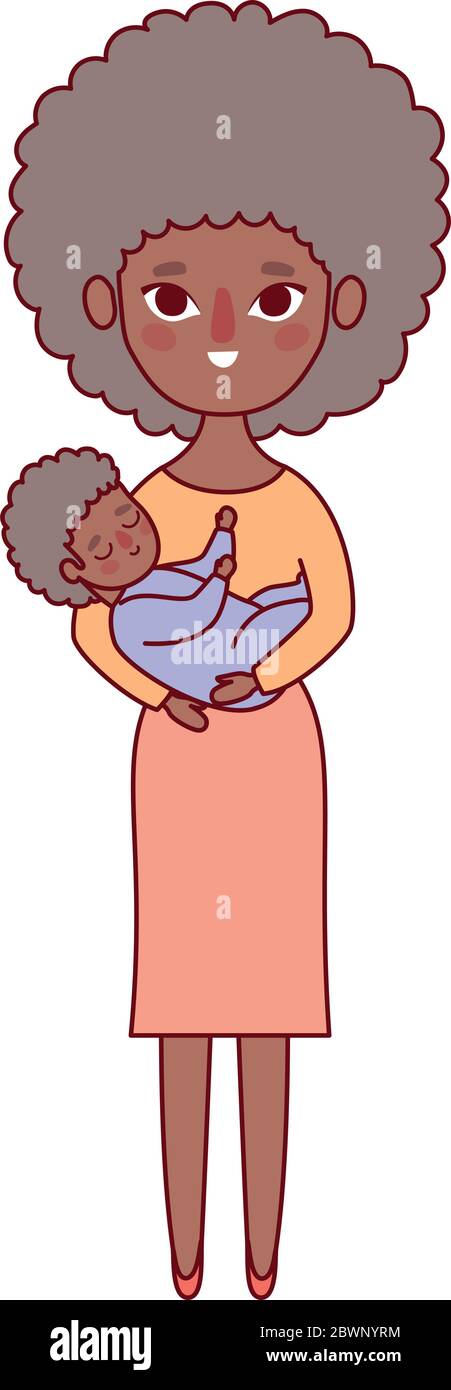 Emotional mother baby Stock Vector Images - Alamy