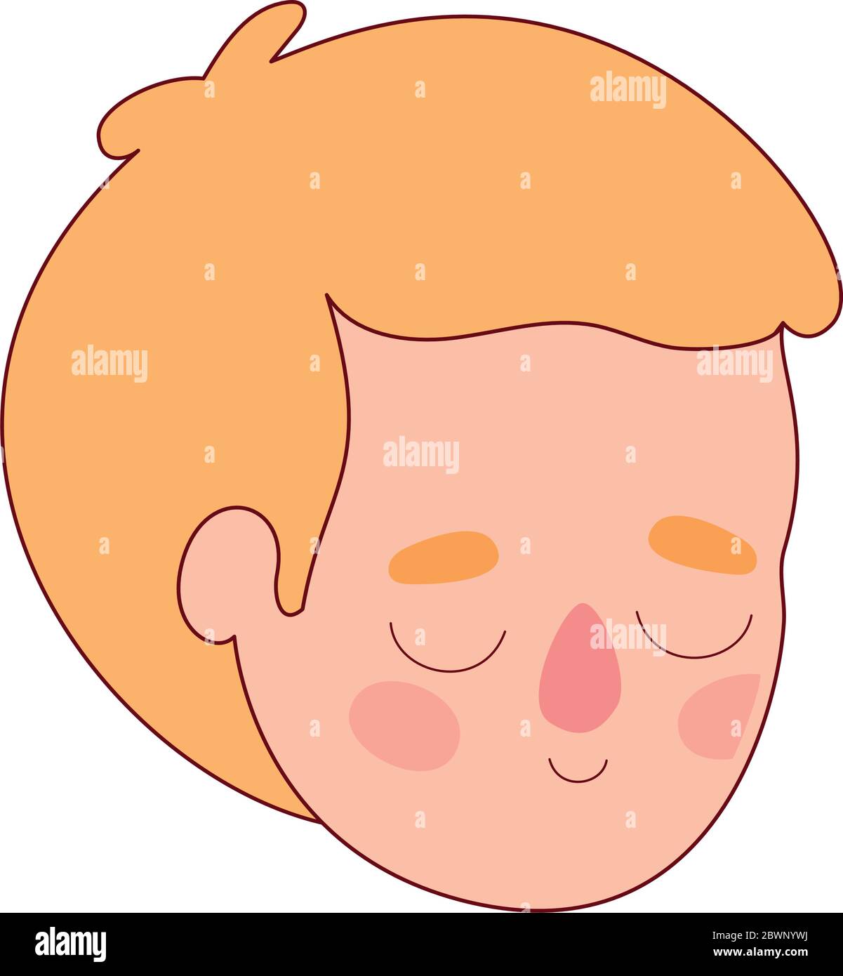 Boy head cartoon vector design Stock Vector Image & Art - Alamy