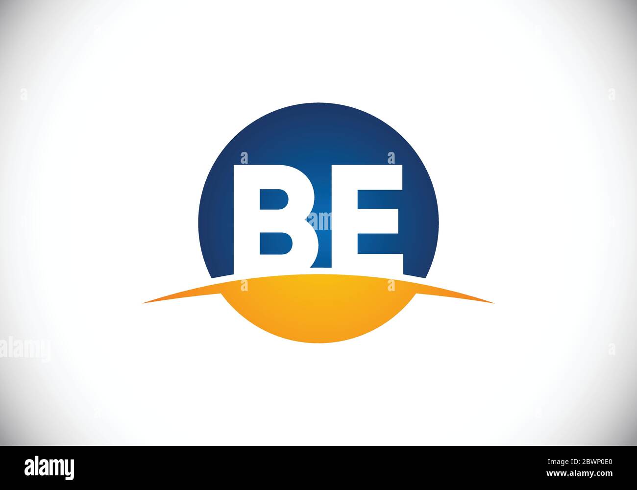 Initial Monogram Letter B E Logo Design Vector Template. B E Letter ...