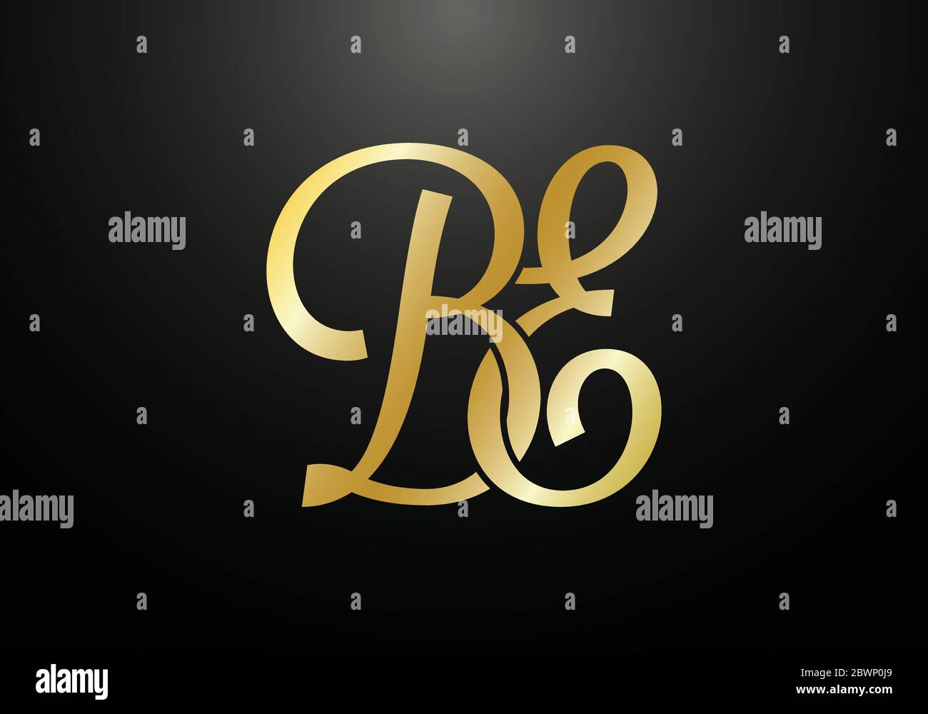Initial Monogram Letter B E Logo Design Vector Template. B E Letter ...