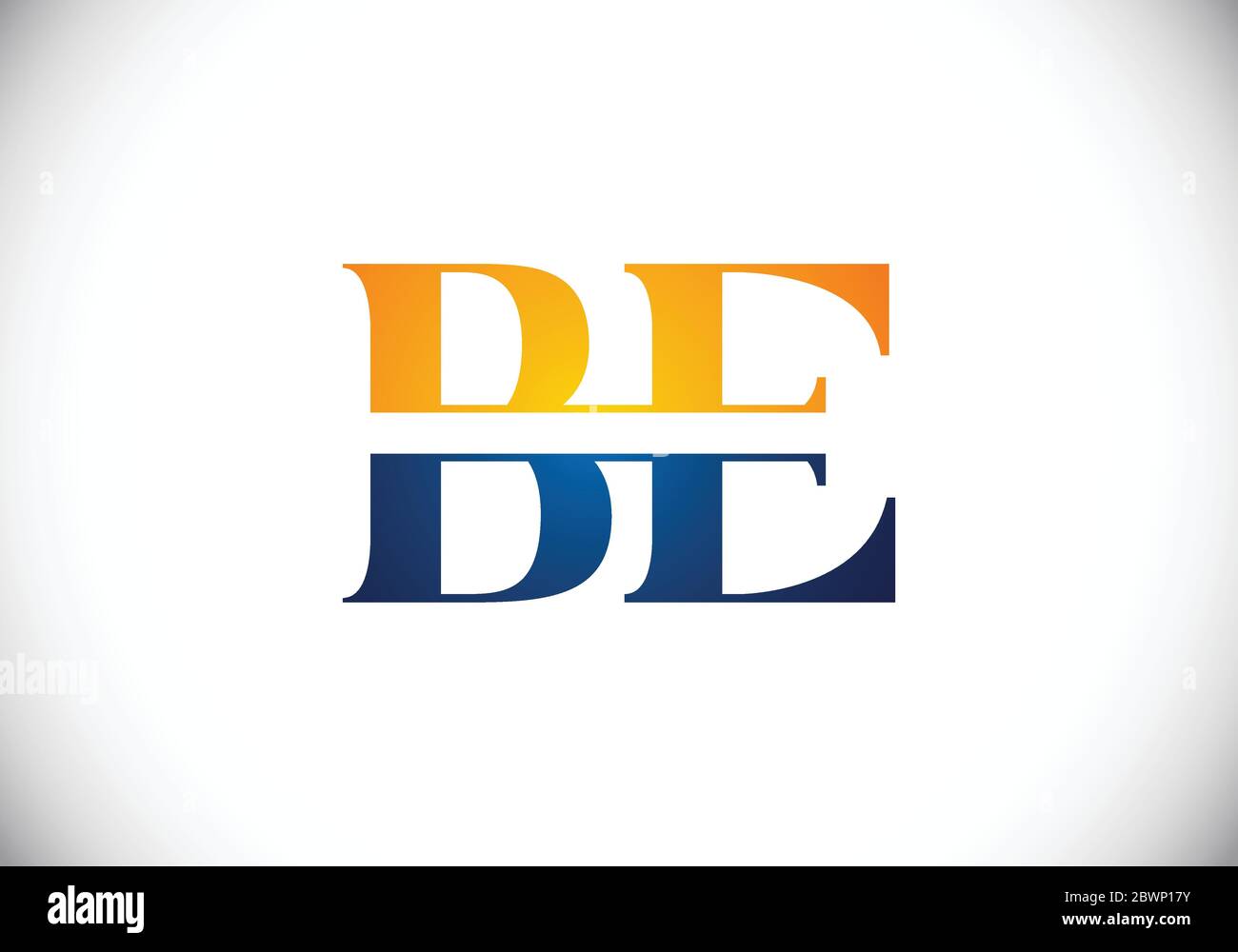 Initial Monogram Letter B E Logo Design Vector Template. B E Letter ...