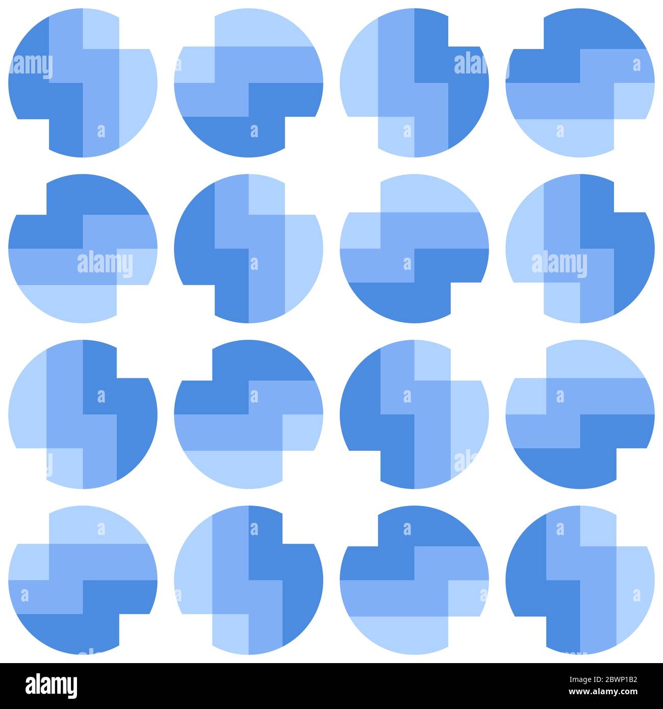 Simple abstract geometric design. Rounded repeated pattern for textile ...