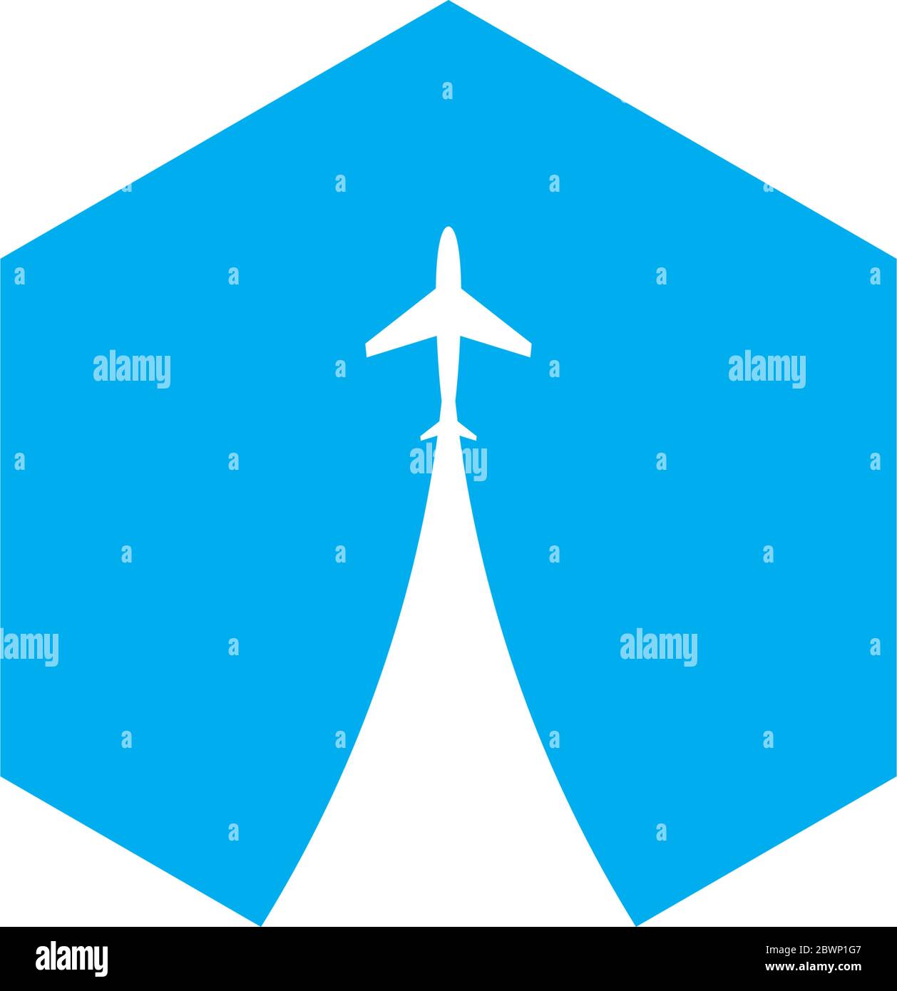 Logo Design Concept with Air Plane Icon. blue color Stock Vector Image ...