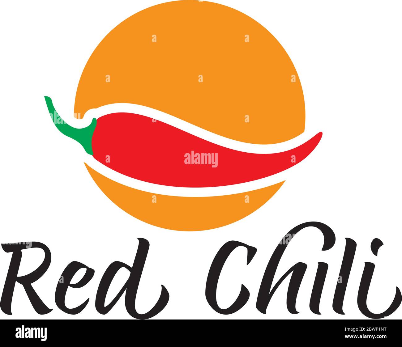 Elegant Logo Design Concept with Red Chili Icon Stock Vector Image ...