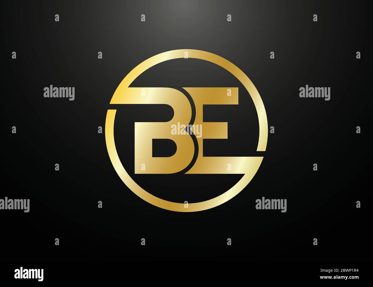 Initial Monogram Letter B E Logo Design Vector Template. B E Letter Logo Design Stock Vector ...