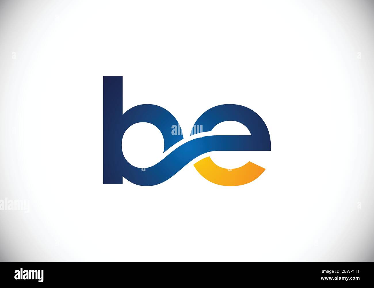 Initial Monogram Letter B E Logo Design Vector Template. B E Letter ...