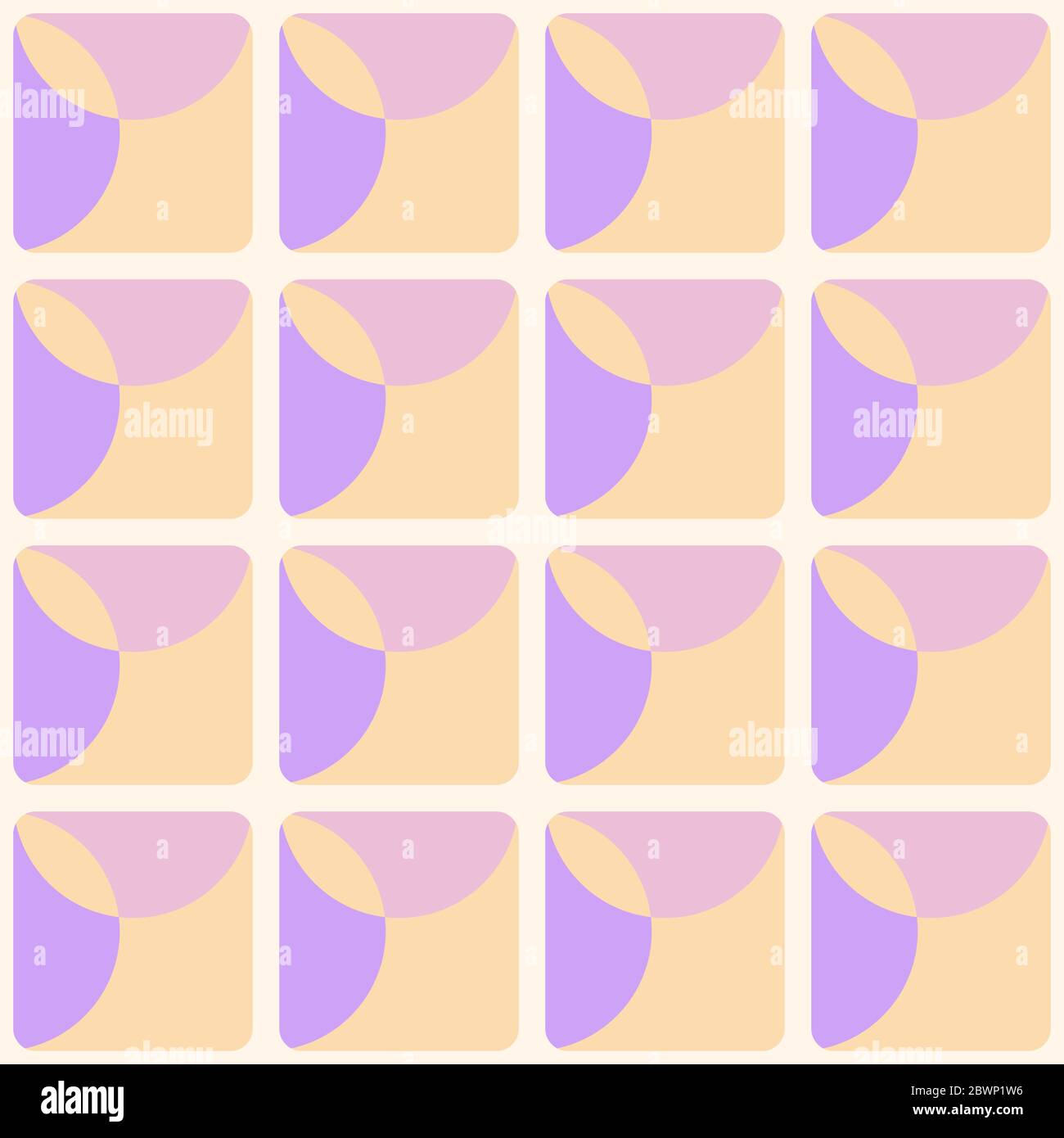 Simple abstract geometric design. Rounded repeated pattern for textile ...