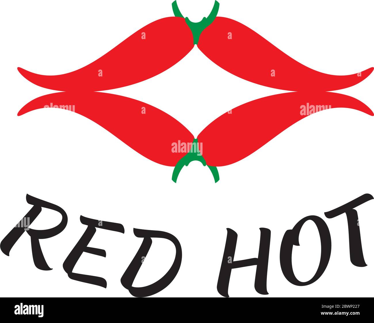 Elegant Logo Design Concept with Red Chili Icon Stock Vector Image ...