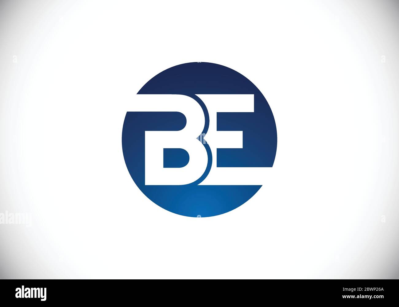 Initial Monogram Letter B E Logo Design Vector Template. B E Letter ...