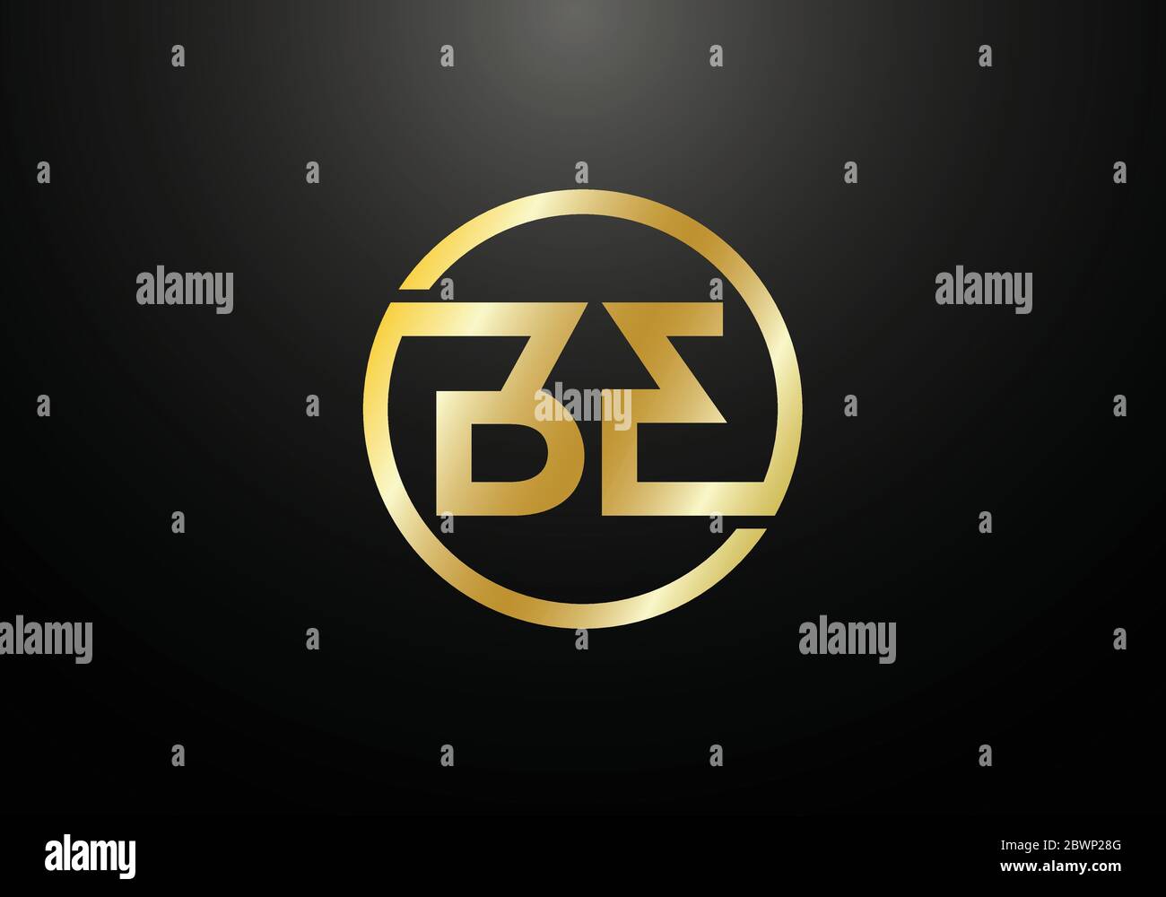 Initial Monogram Letter B E Logo Design Vector Template. B E Letter ...