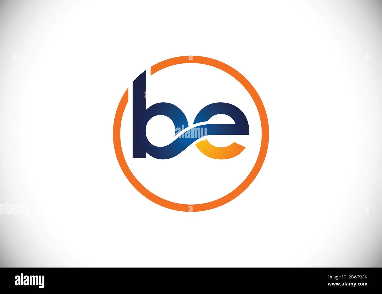 Initial Monogram Letter B E Logo Design Vector Template. B E Letter ...