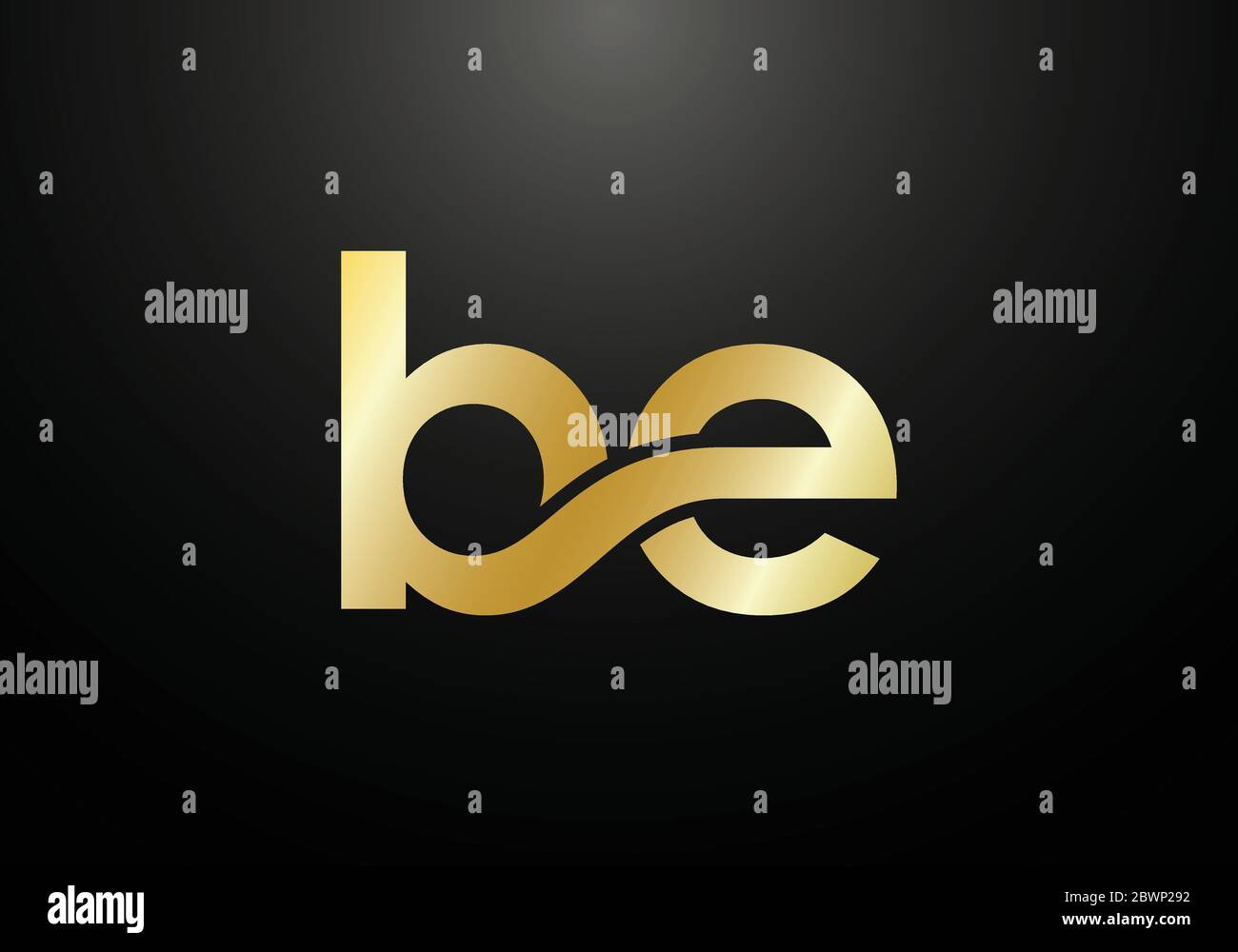 Initial Monogram Letter B E Logo Design Vector Template. B E Letter ...