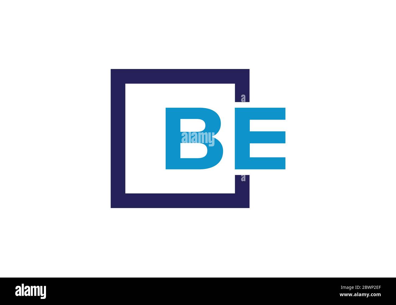 Initial Monogram Letter B E Logo Design Vector Template. B E Letter Logo Design Stock Vector ...