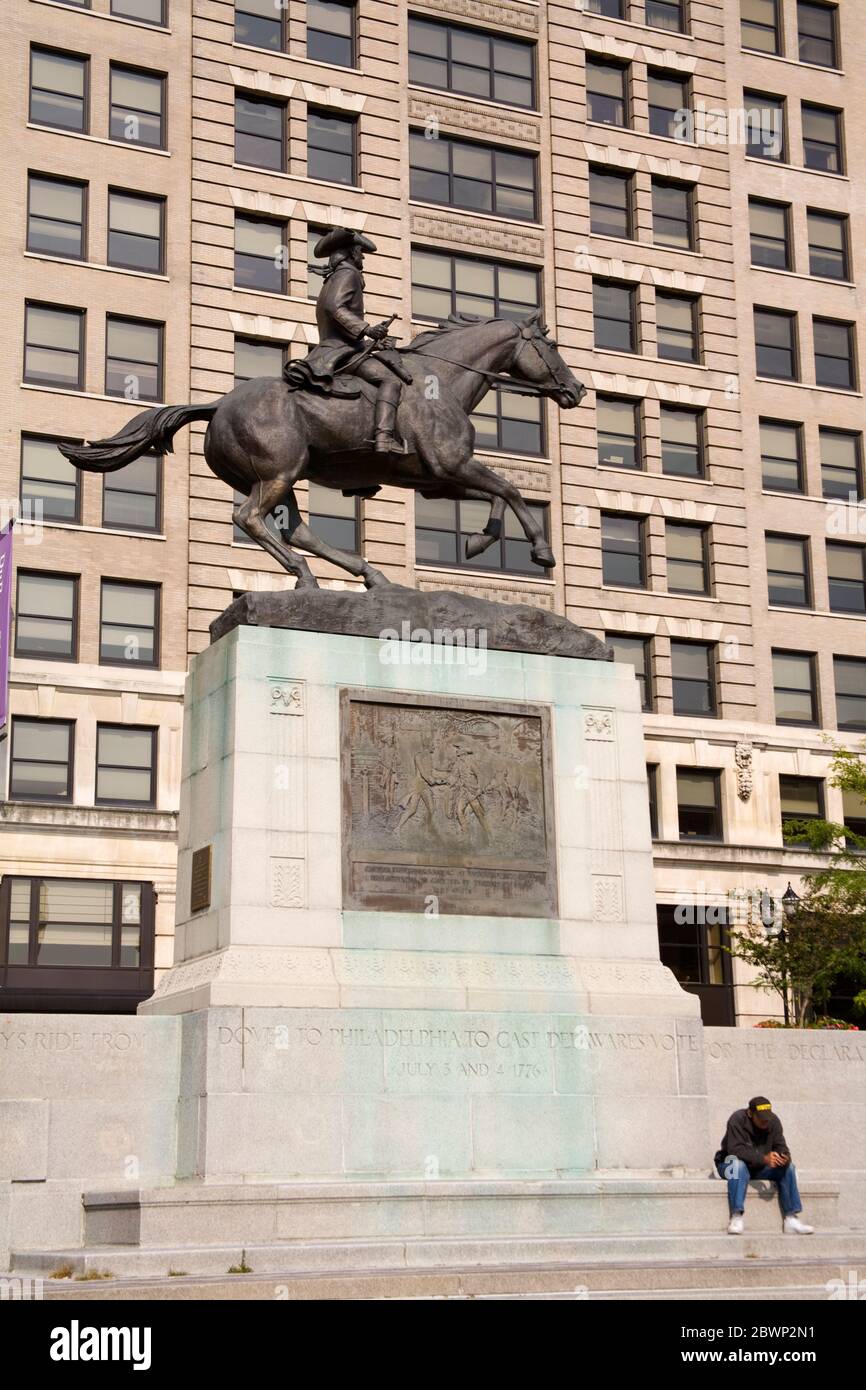 Caesar Rodney Memorial, Rodney Square, Wilmington City, Delaware State ...