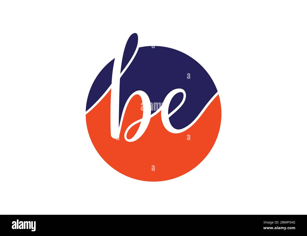 Initial Monogram Letter B E Logo Design Vector Template. B E Letter ...