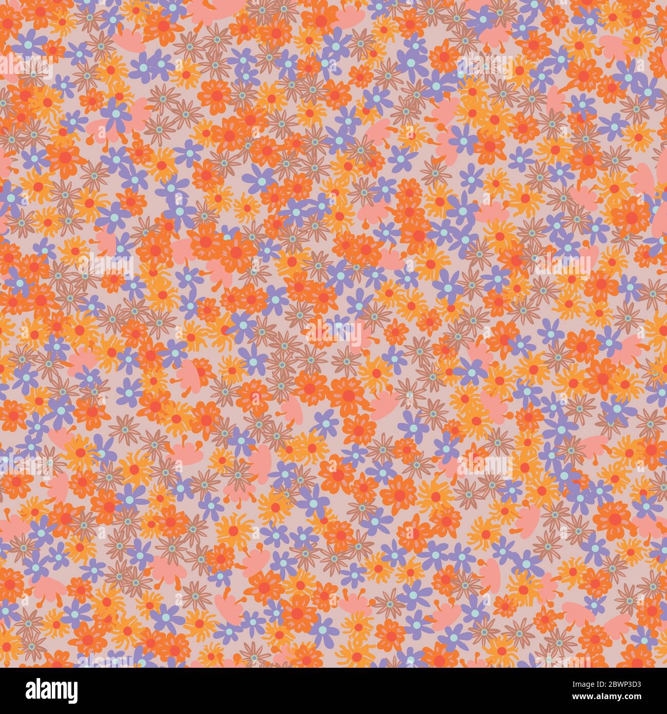 Small rust flowering plants Stock Vector Images - Alamy