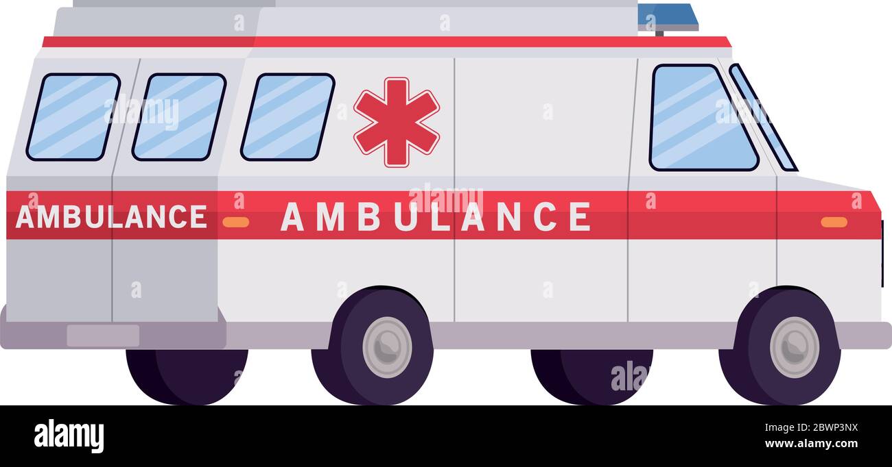 Ambulance side view Stock Vector Images - Alamy