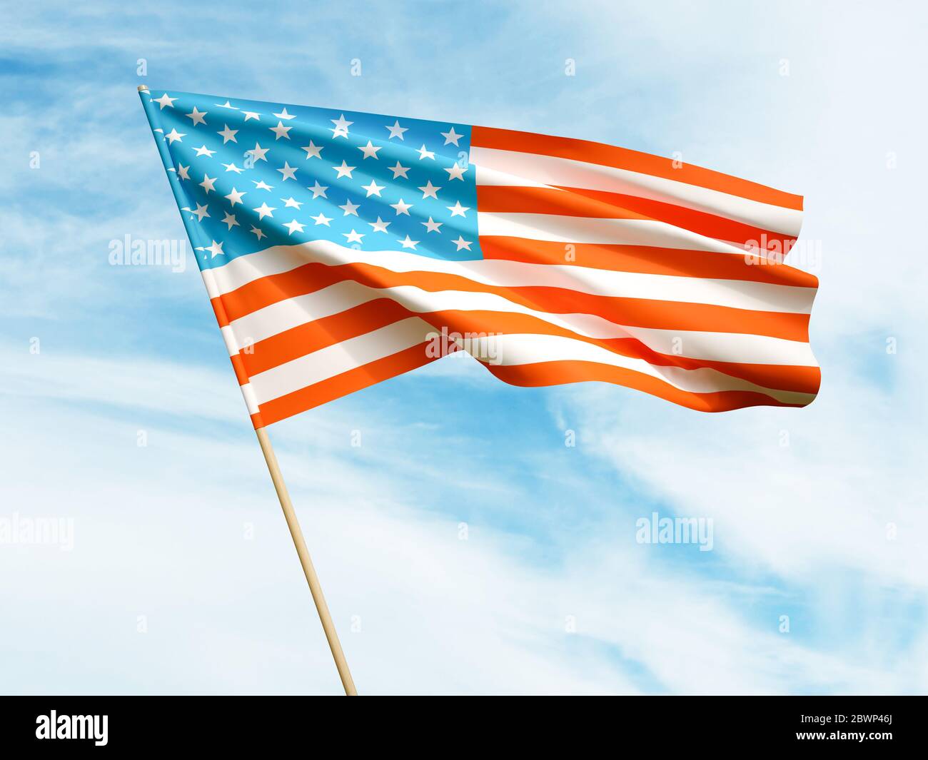 Waving 3d flag hi-res stock photography and images - Alamy