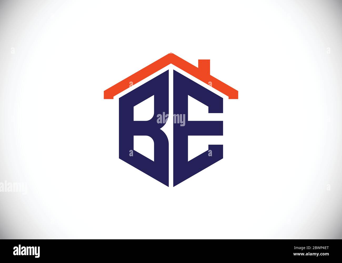 Initial Monogram Letter B E Logo Design Vector Template. B E Letter ...