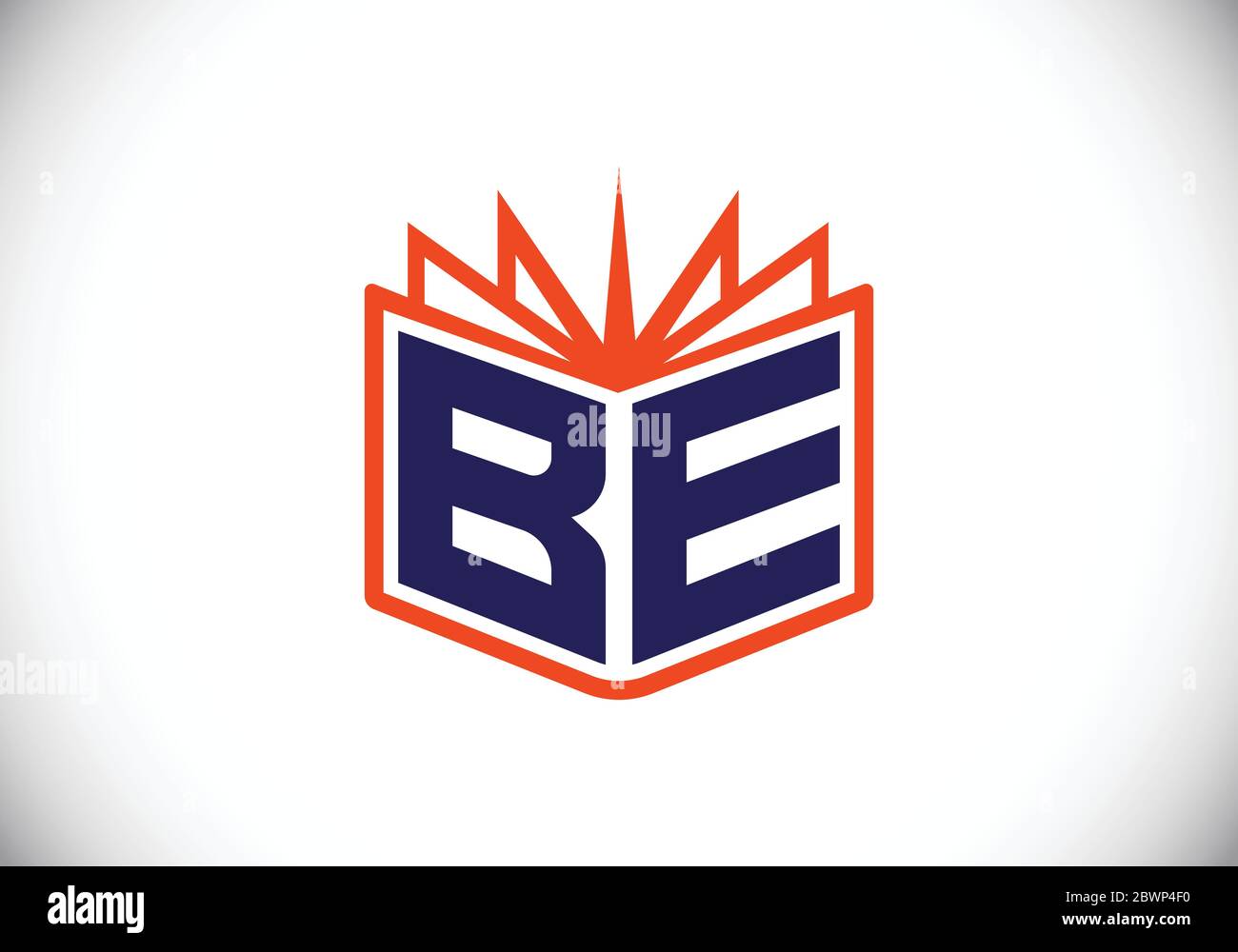 Initial Monogram Letter B E Logo Design Vector Template. B E Letter ...