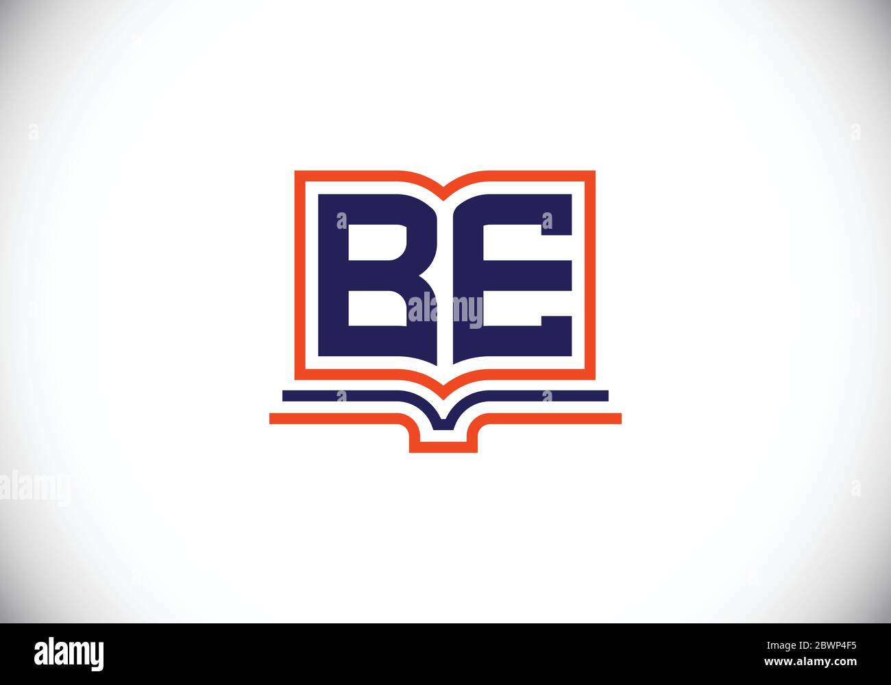 Initial Monogram Letter B E Logo Design Vector Template. B E Letter ...