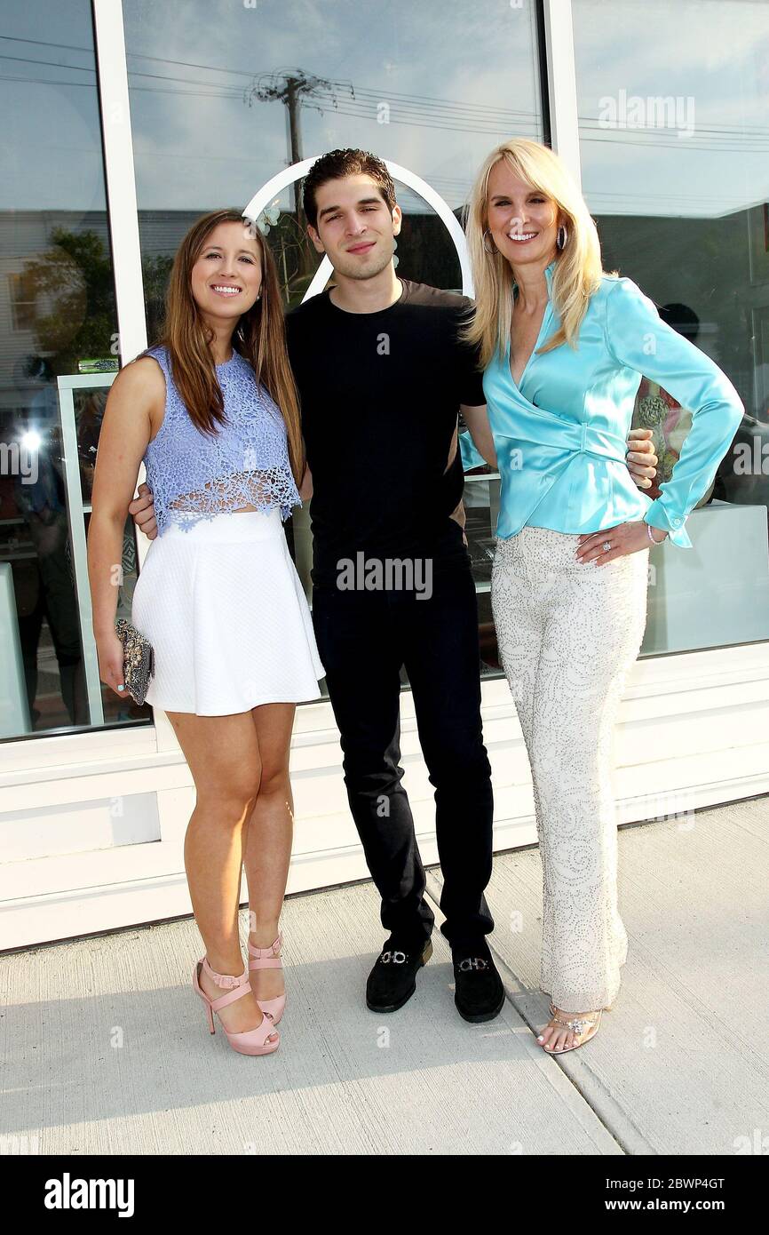 Southampton, NY, USA. 17 July, 2015. Alana Galloway, Justin Galloway, Sara Herbert-Galloway at ...
