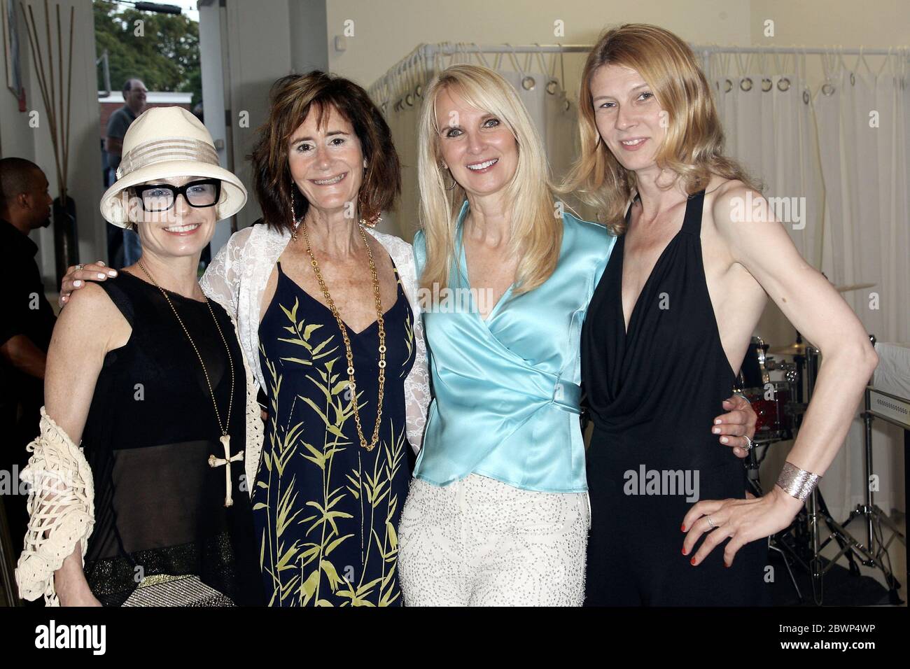 Southampton, NY, USA. 17 July, 2015. Robin Cofer, Lee Fryd, Sara ...