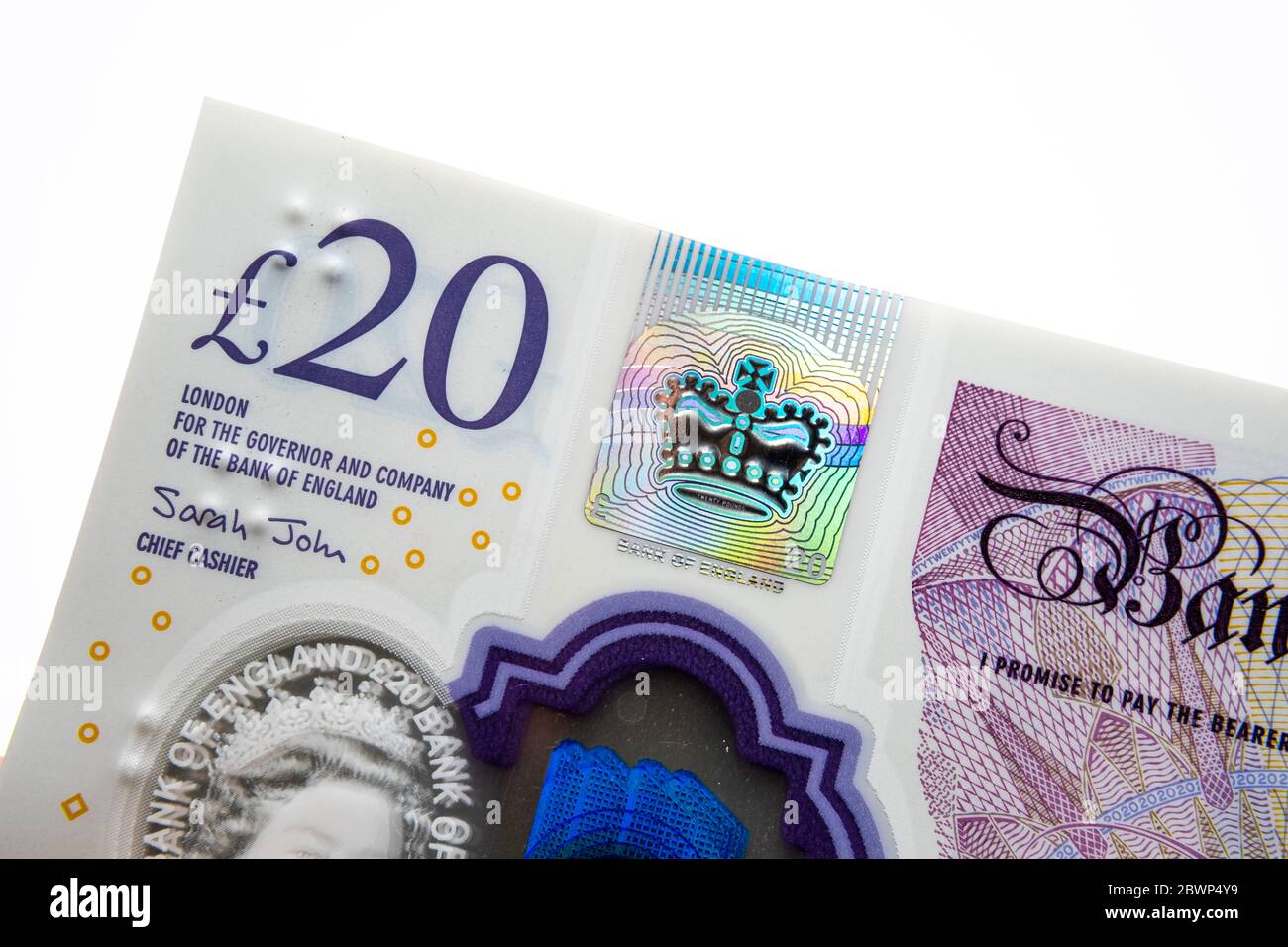 20 pounds uk polymer stack hi-res stock photography and images - Alamy