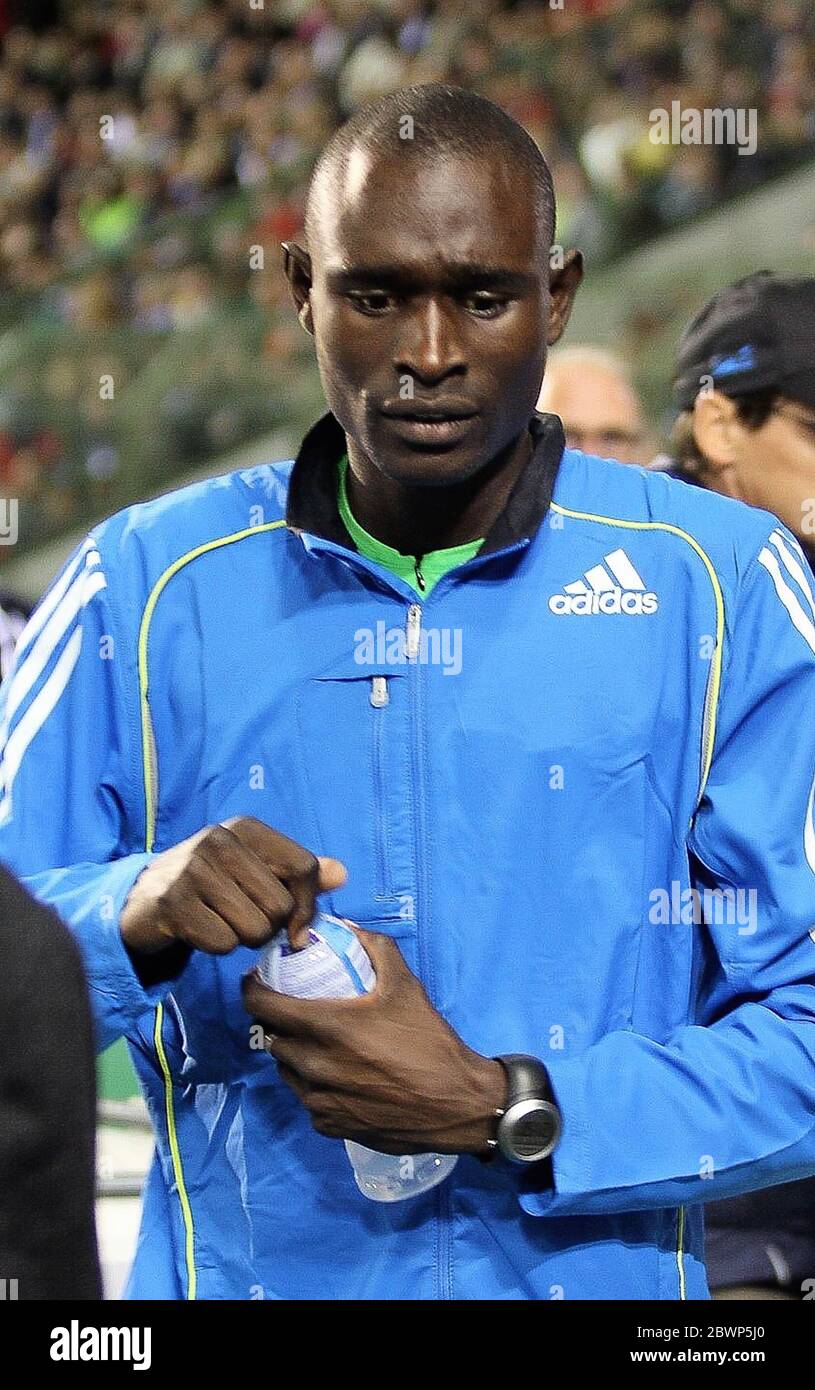 David Rudisha of Kenya during the Diamond League final on August 27 ...