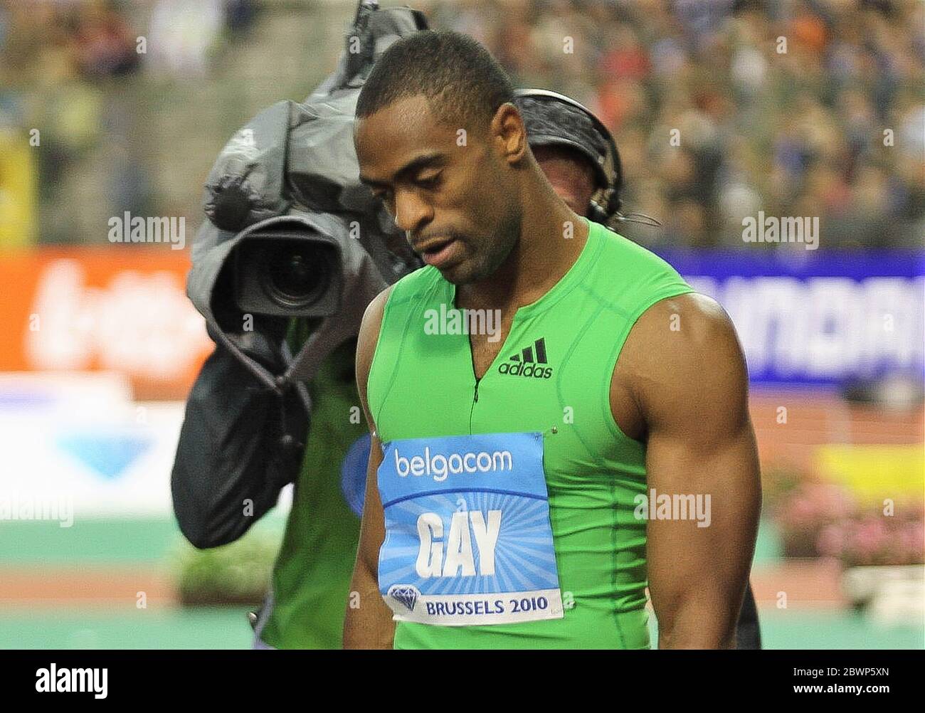 Tyson Gay of USA 100 M during the Diamond League final on August 27 ...