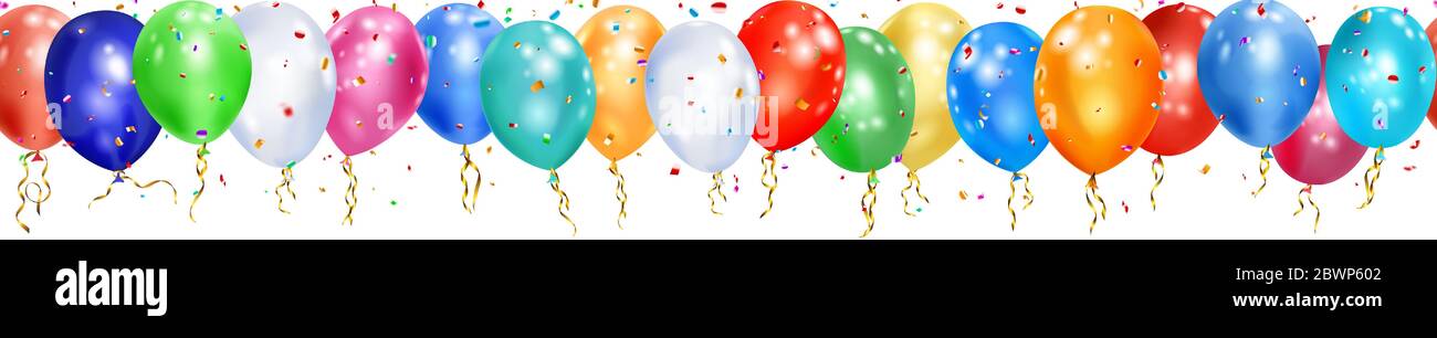 Horizontal Balloon Border