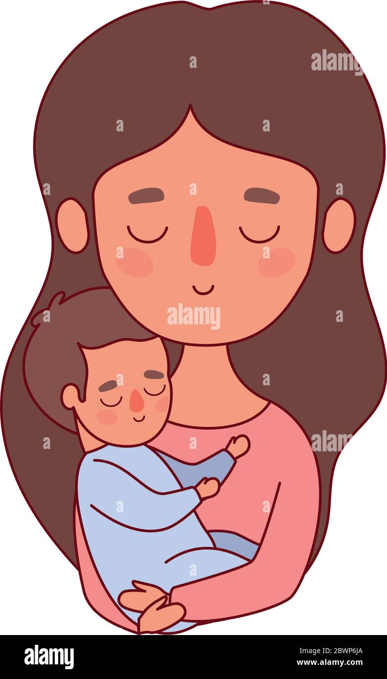 Mother with baby vector design Stock Vector Image & Art - Alamy