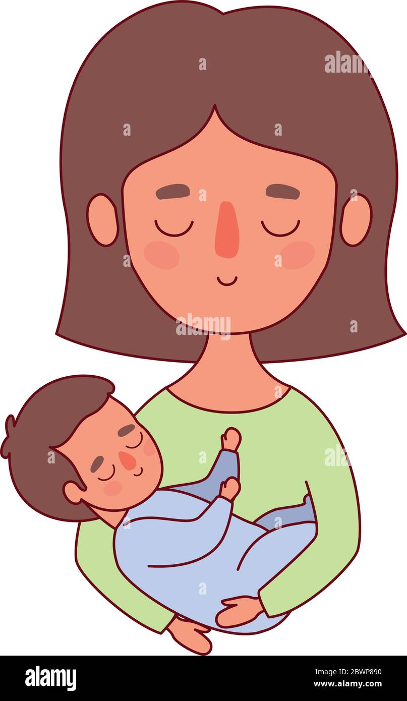 Mother with baby vector design Stock Vector Image & Art - Alamy