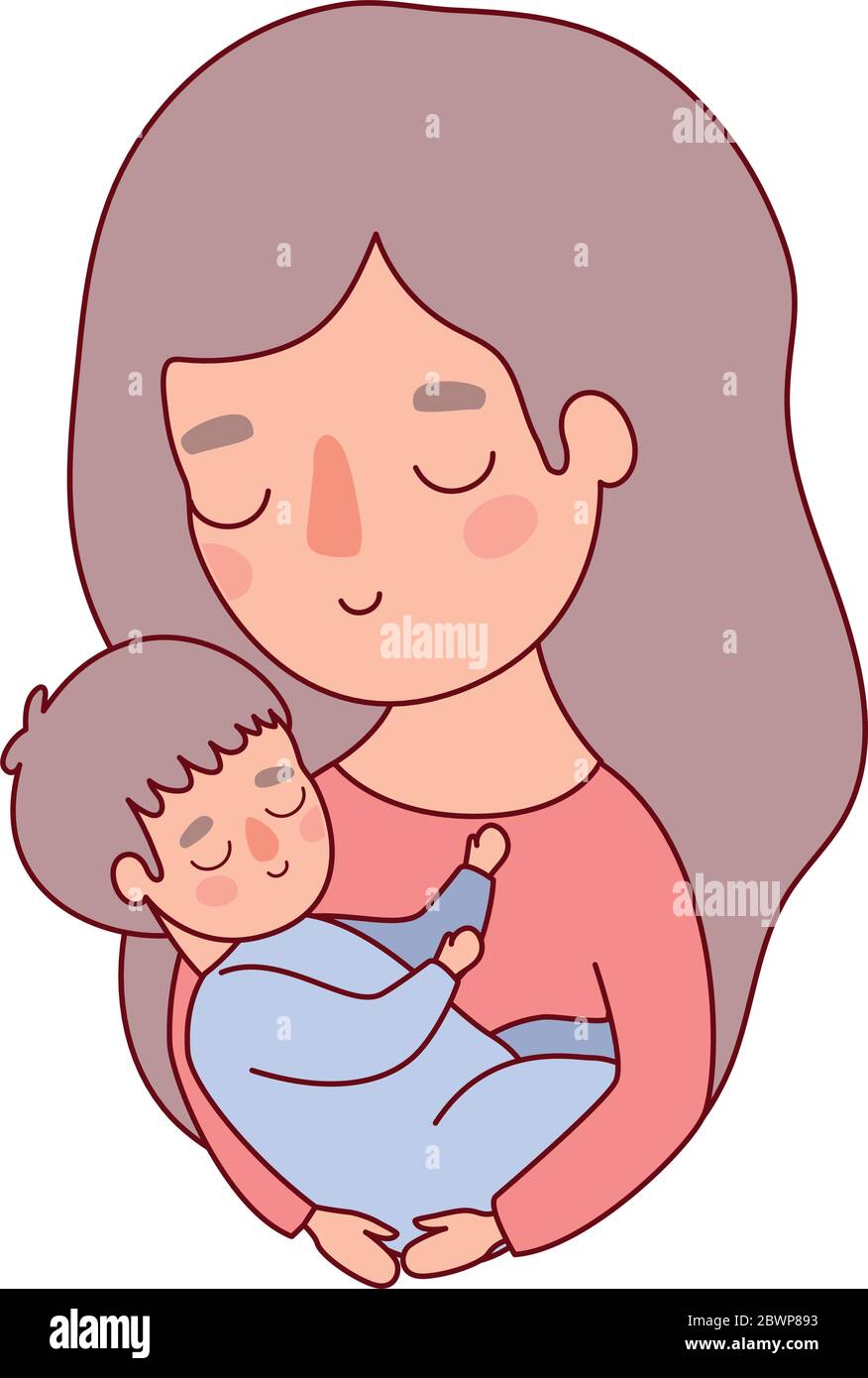 Mother with baby vector design Stock Vector Image & Art - Alamy