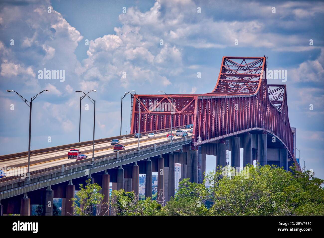 A bridge to town Stock Photo - Alamy