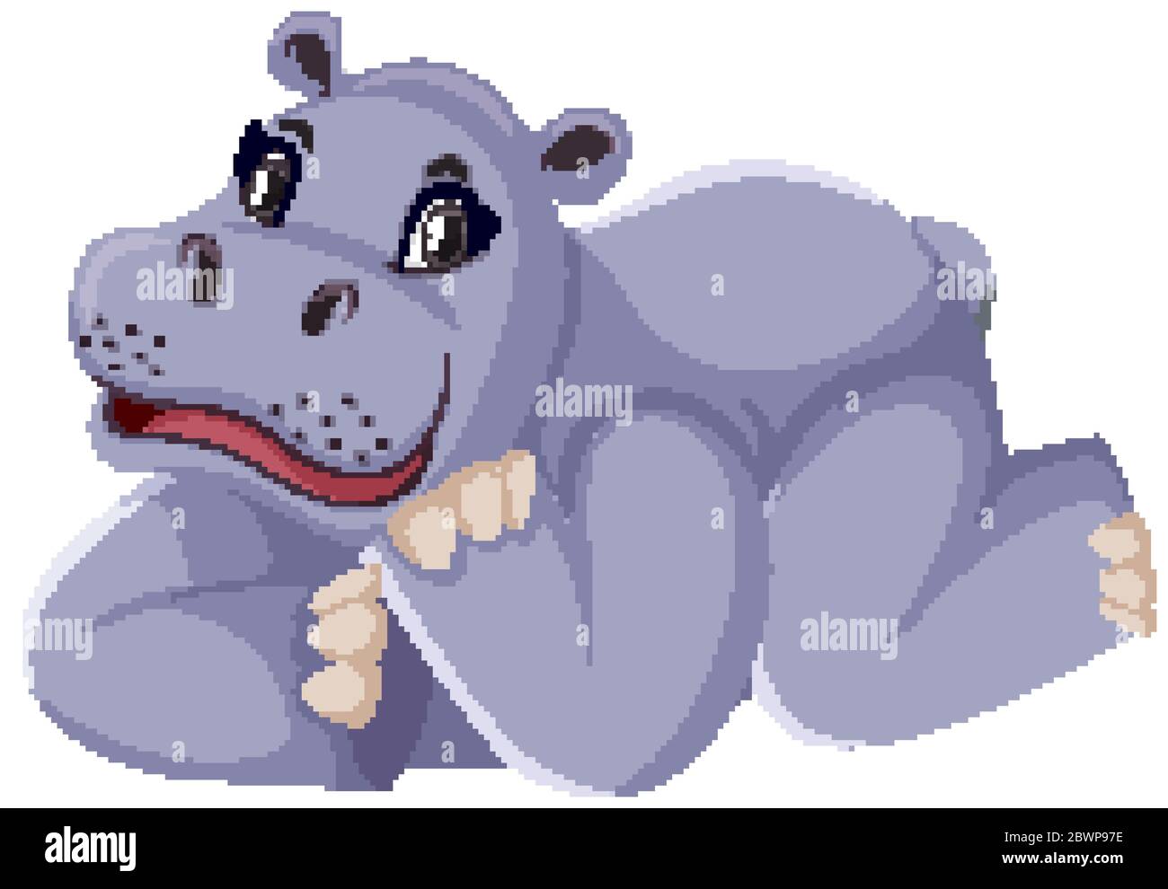 Gloria The Hippo Lying Down