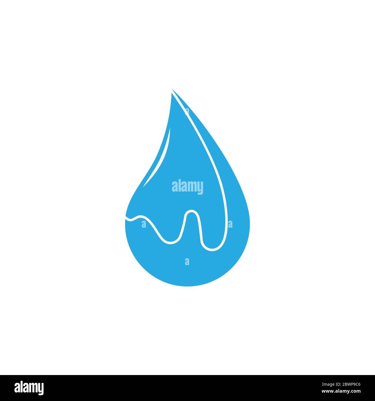shine water drop simple curves design symbol logo vector Stock Vector ...