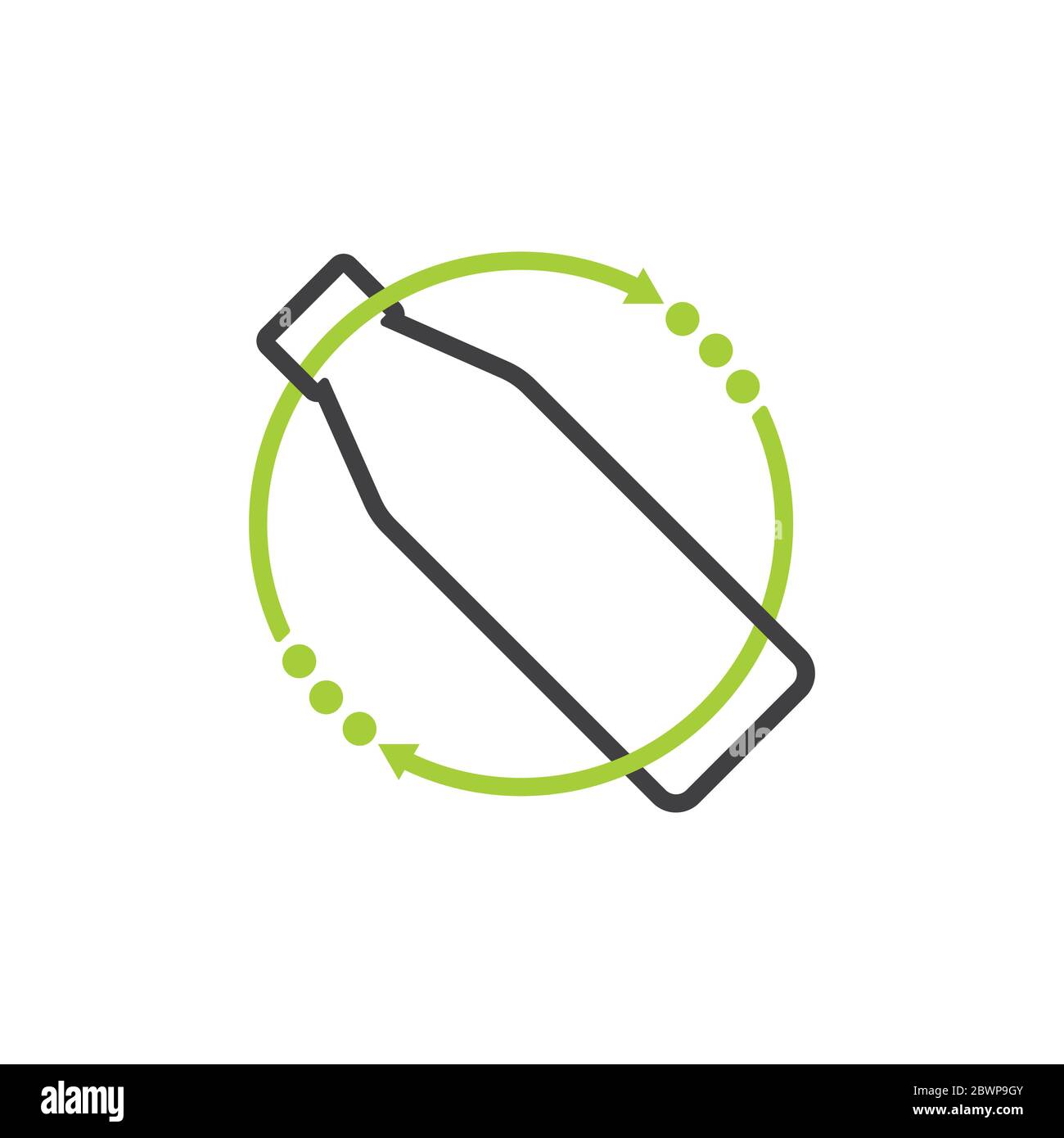 circle dots linked bottle process vector Stock Vector Image & Art - Alamy