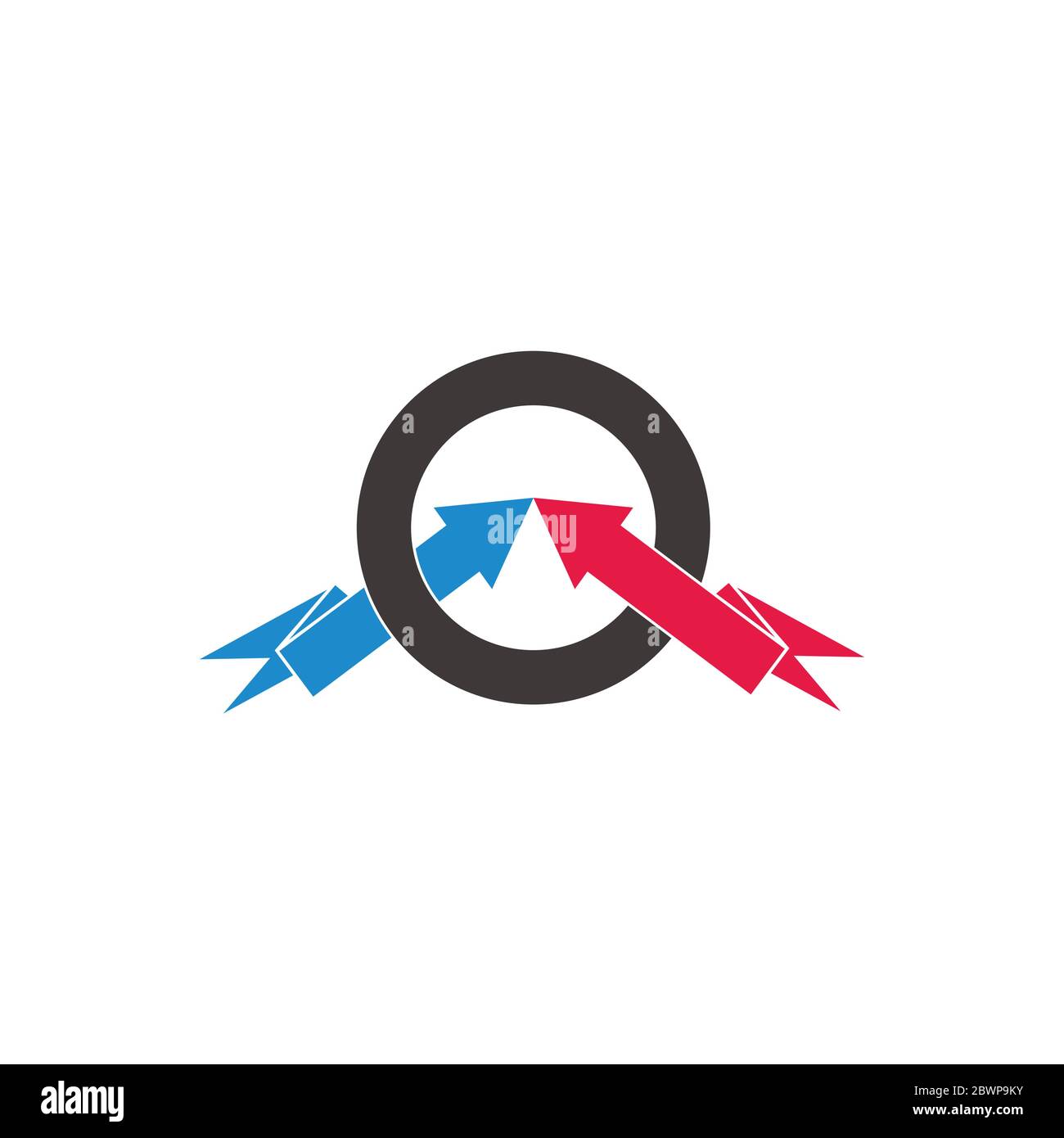 circle target arrows colorful design symbol vector Stock Vector Image ...