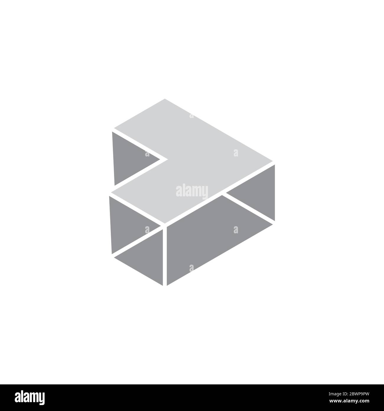 3d arrow right geometric symbol vector Stock Vector Image & Art - Alamy